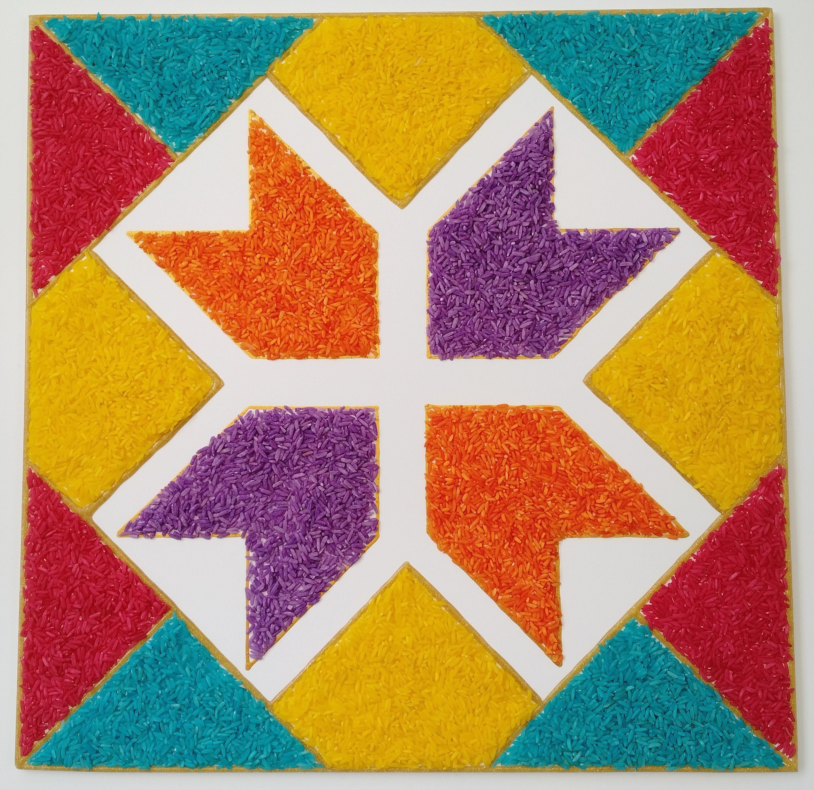 Traditional Phulkari Flower Maiyan Board | Punjabi Wedding Accessories ...