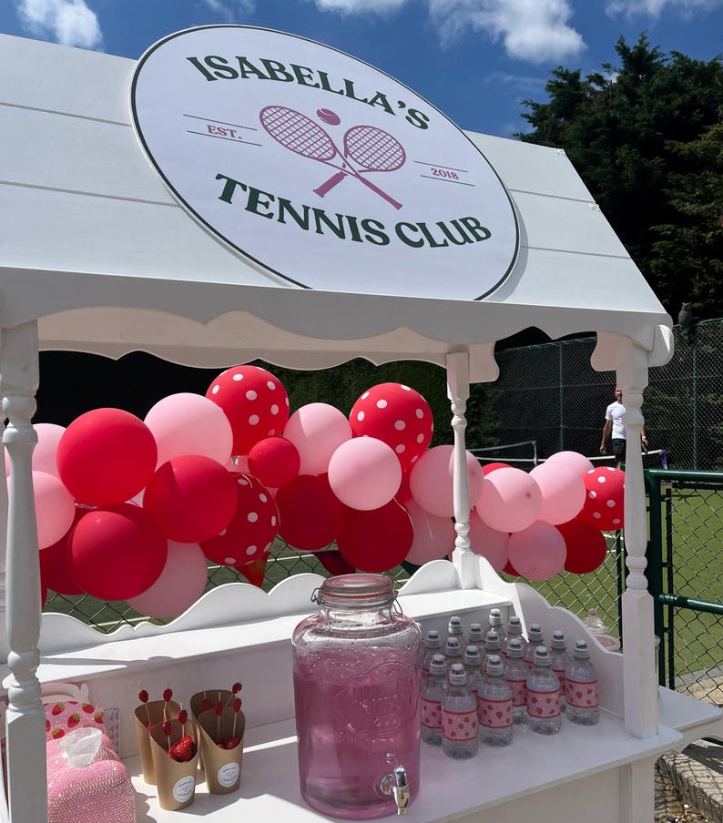 Tennis Club Birthday Party Invite, Stamp & Banner Pack - Etsy