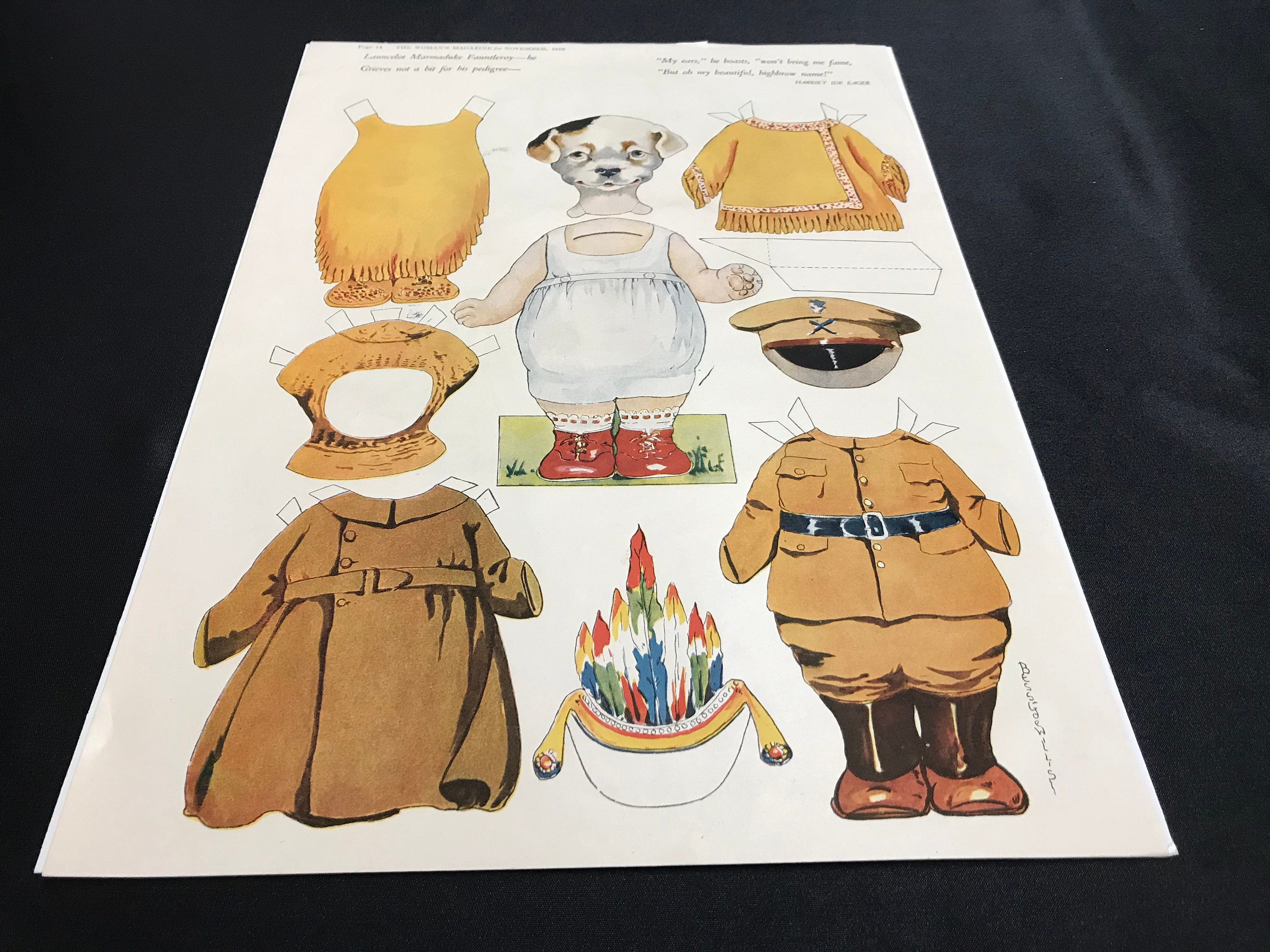 Vintage Cut-out Paper Doll From the Woman's Magazine for - Etsy