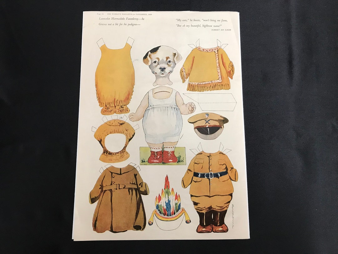 Vintage Cut-out Paper Doll From the Woman's Magazine for - Etsy
