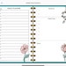 Undated Yearly Digital Planner Hyperlinked in Teal and Orange - Etsy