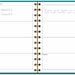 Undated Yearly Digital Planner Hyperlinked in Teal and Orange - Etsy