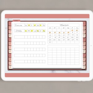 Rose Gold Undated Year Long Digital Planner - Compatible With Goodnotes ...