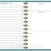 Undated Yearly Digital Planner Hyperlinked in Teal and Orange - Etsy