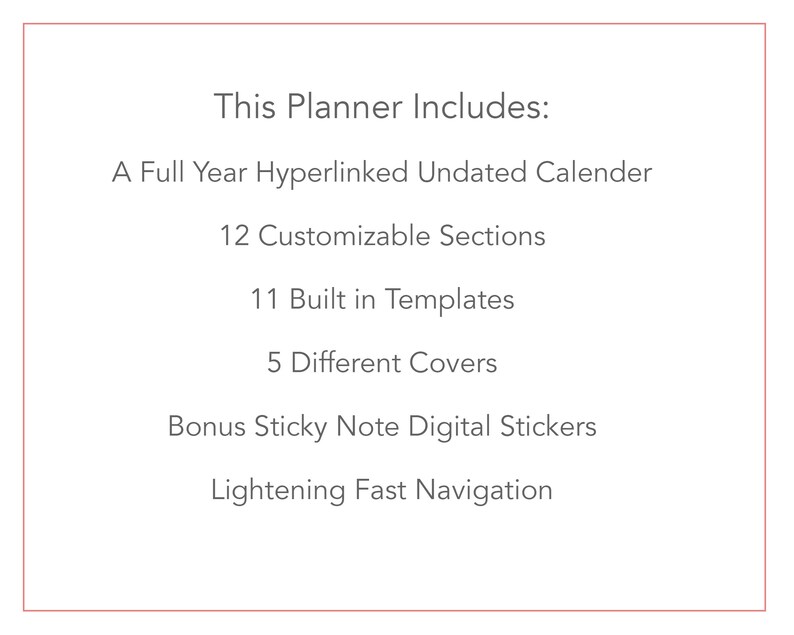 Rose Gold Undated Year Long Digital Planner Compatible With - Etsy