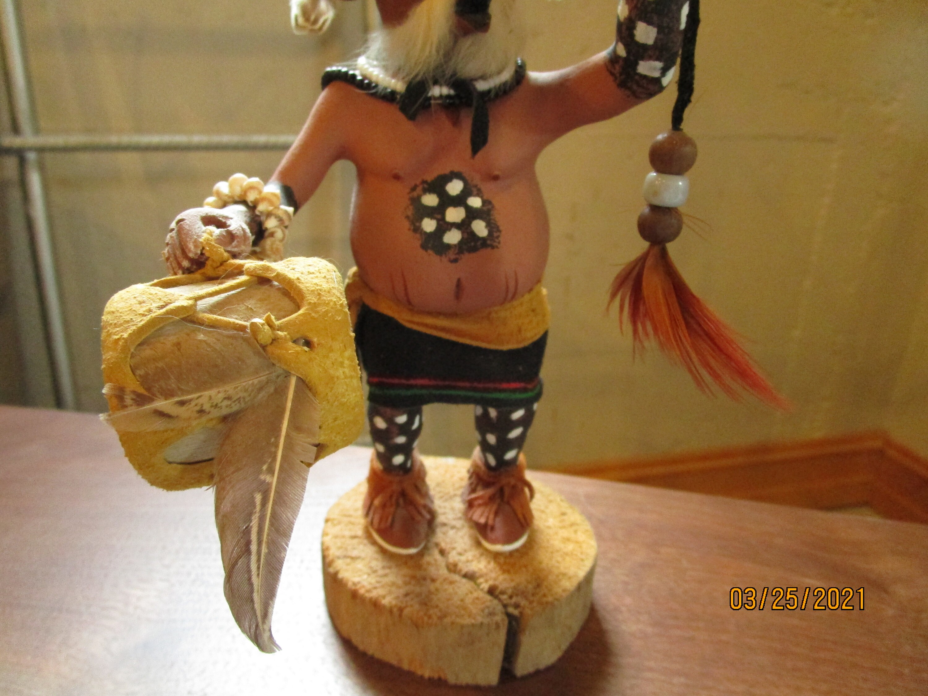 Hopi Mudhead koyemsi Signed by P. Hobbs on Side of Base. Kachina ...
