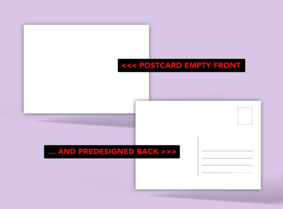 Postcard Illustrator Template