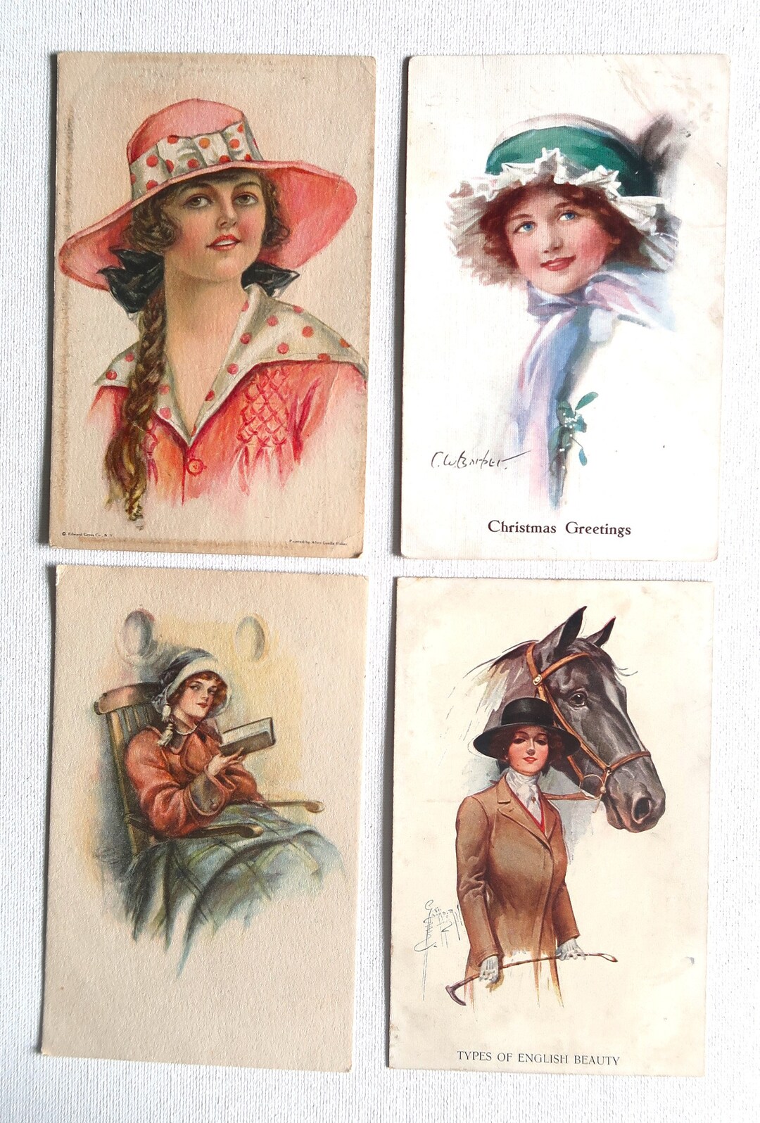 Types of English Beauty Postcards. Sold Separately. Free P&P - Etsy UK