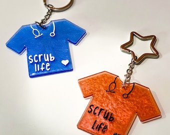 Nurse Scrub Top Keychain - Etsy