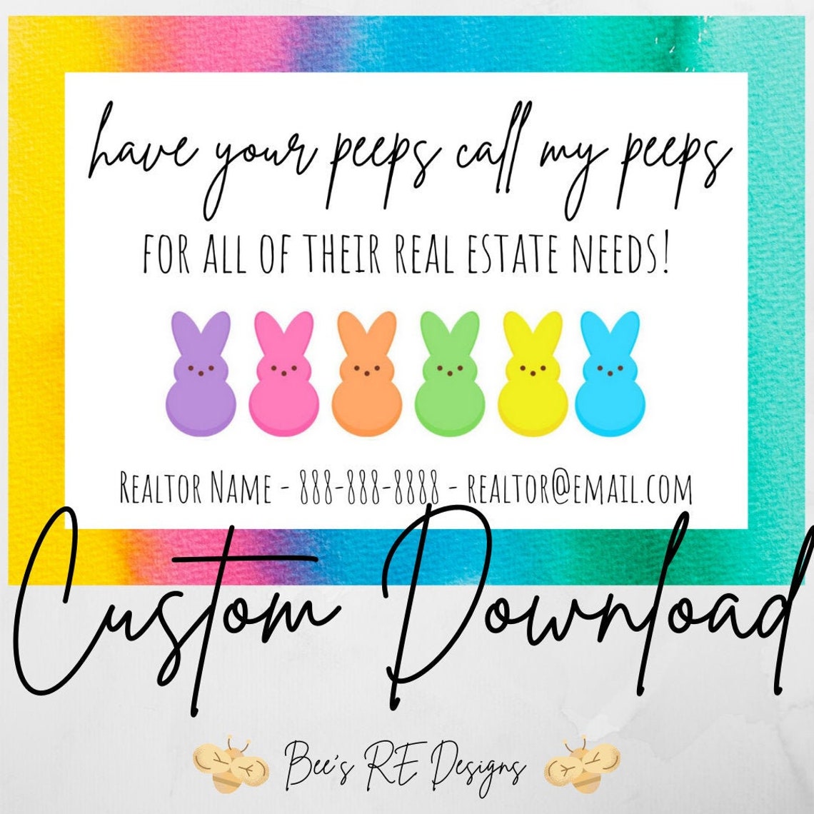 Peeps Pop by Tag - Digital Download - CUSTOM - With Your Info ...