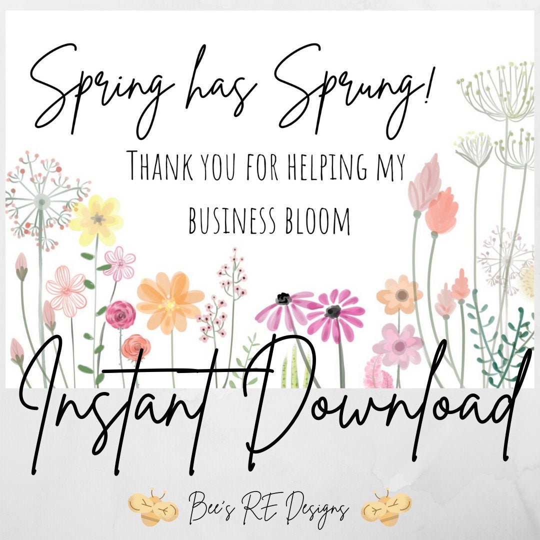 Spring Pop-by Tag - Digital Download - Business Marketing - Realtor ...