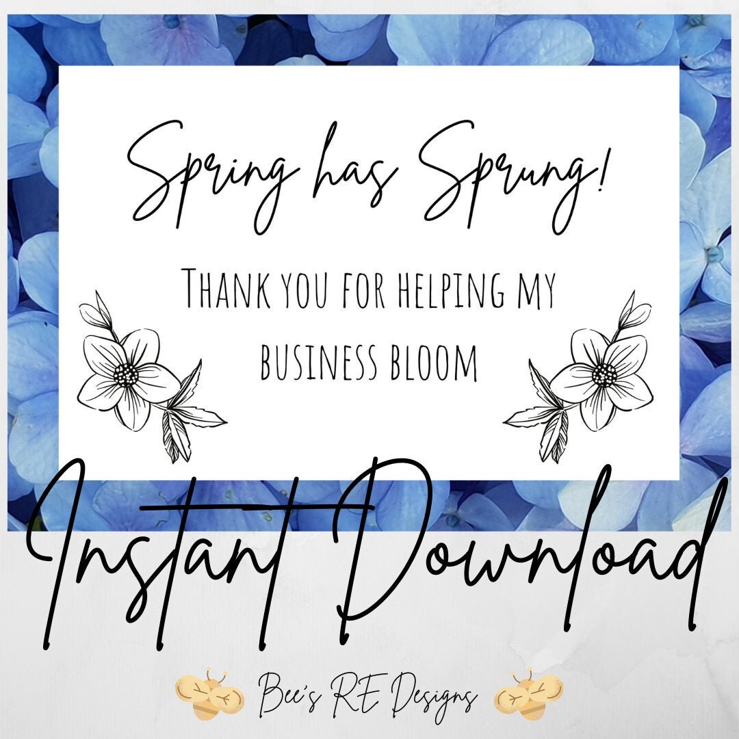 Spring Pop-by Tag - Digital Download - Business Marketing - Realtor ...