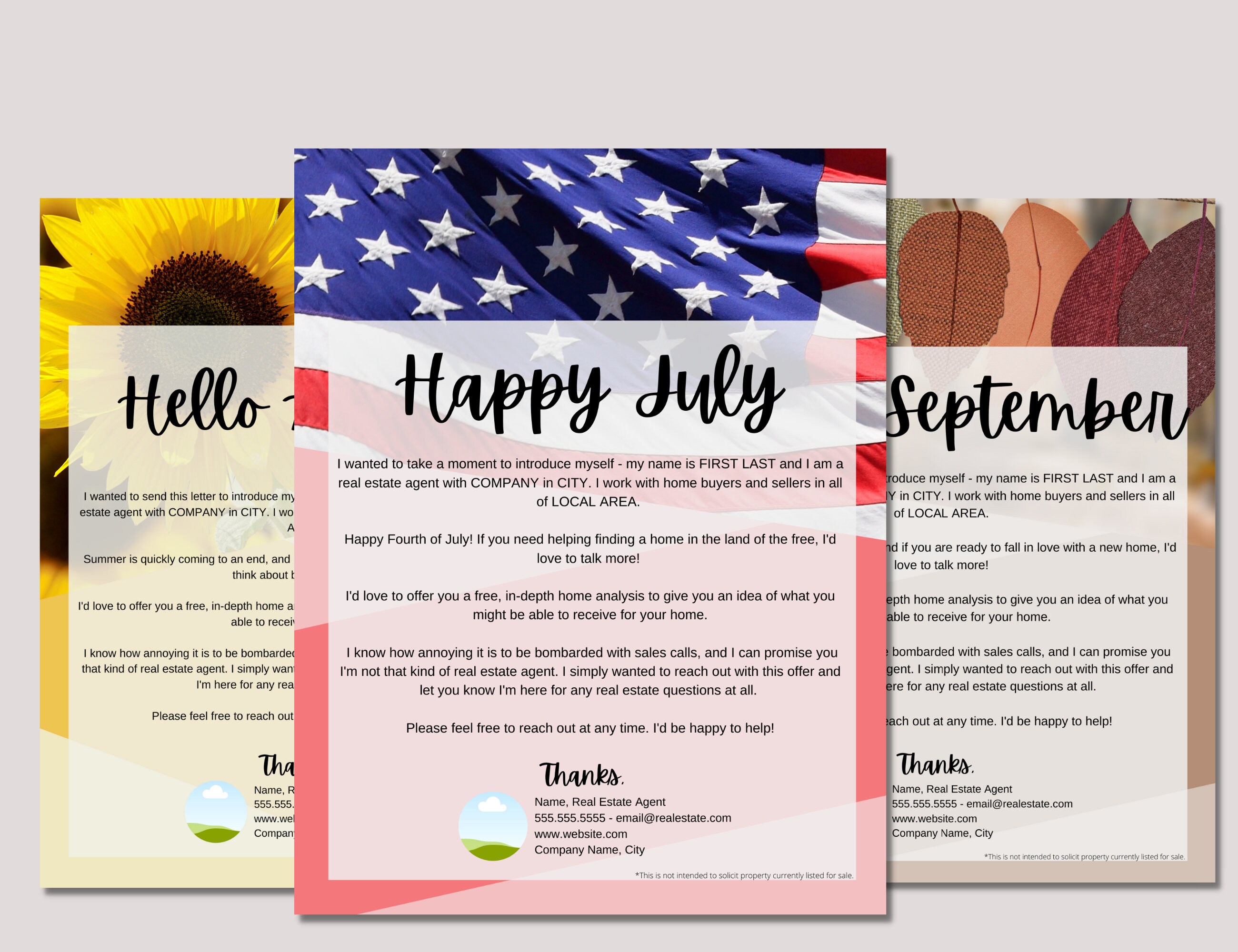 FULL YEAR of Prospecting Letters! - Home Analysis Mailer for Real ...