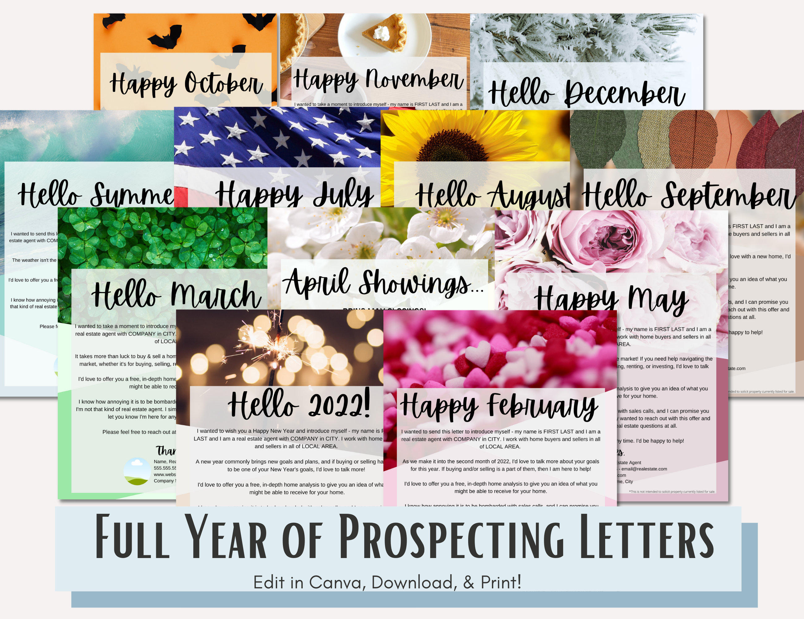 FULL YEAR of Prospecting Letters! - Home Analysis Mailer for Real ...