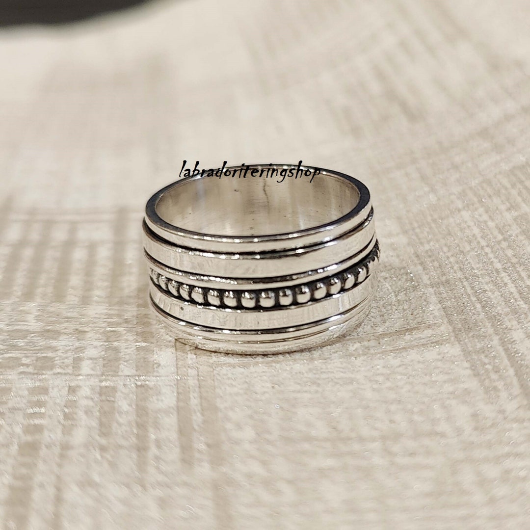 Spinner Ring, Minimalist Spinner Ring, Handmade Ring, Meditation Ring ...