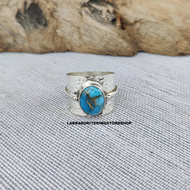 Blue Turquoise Ring - Etsy