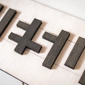 Hidden Jesus Wood Plaque, Minimalist Jesus Word Art, Laser Cut ...