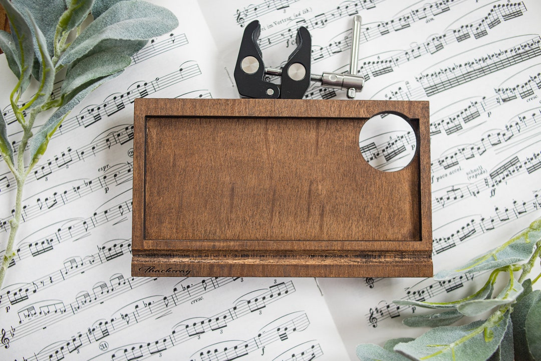 Customized Wooden Music Stand Accessory Tray for Woodwinds, Bassoon ...