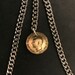Double Albert Pocket Watch Chain and a Brass GR VI Threepenny Bit Fob ...