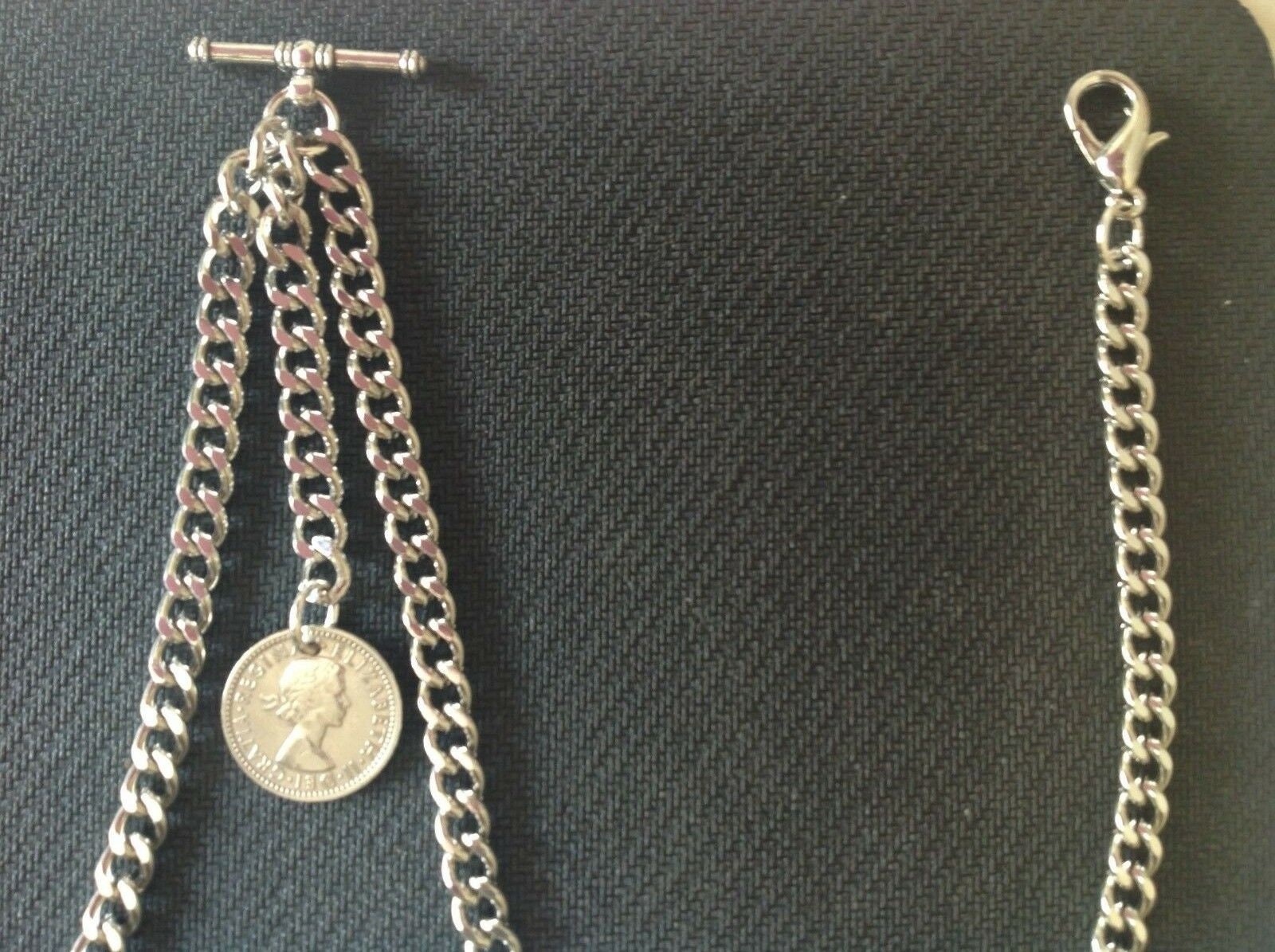 Double Albert Pocket Watch Chain With lucky ER II | Etsy