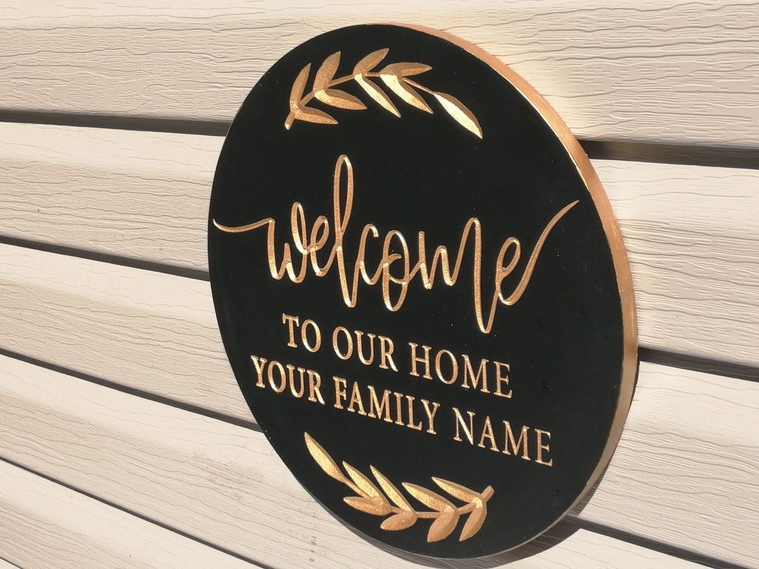 Custom Carved Welcome Sign Home Cottage or Business Decor - Etsy