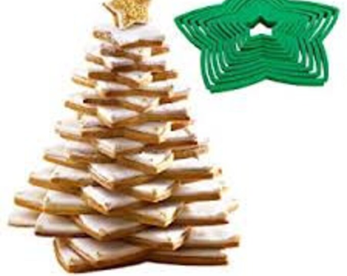 10PC Set 3D Stackable Christmas Tree Cookie Cutter Mold - Etsy