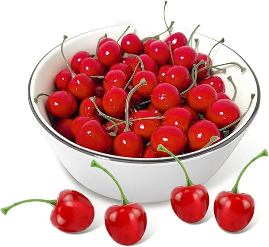 Fake Red Cherries - Etsy