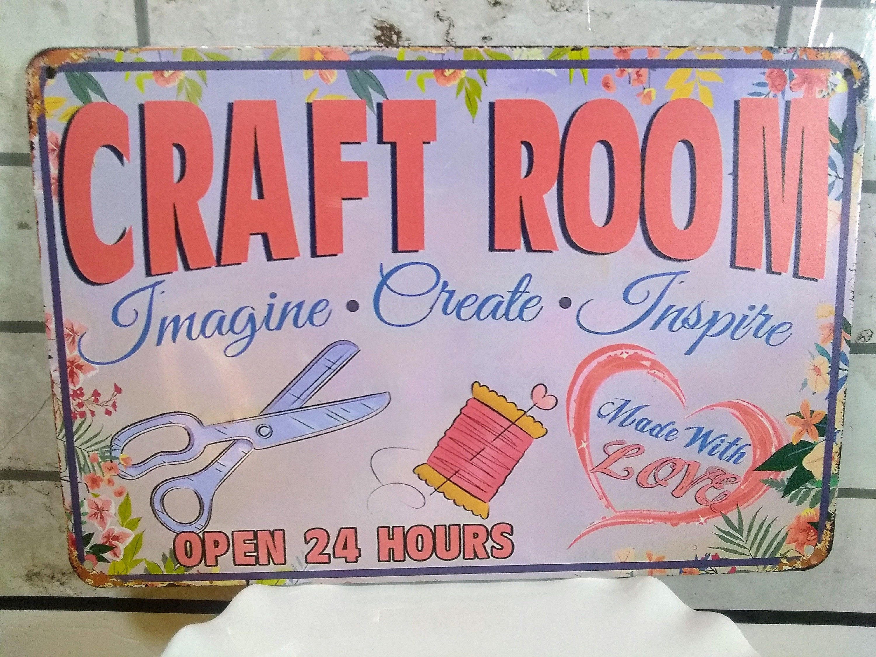 Metal Craft Room Sign - Etsy