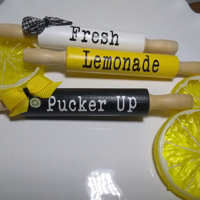 Lemon Mini Rolling Pin - Etsy