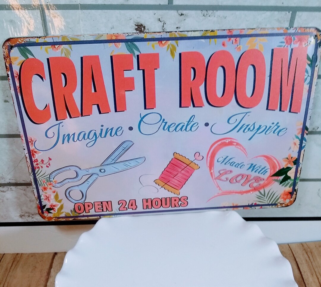 Metal Craft Room Sign - Etsy