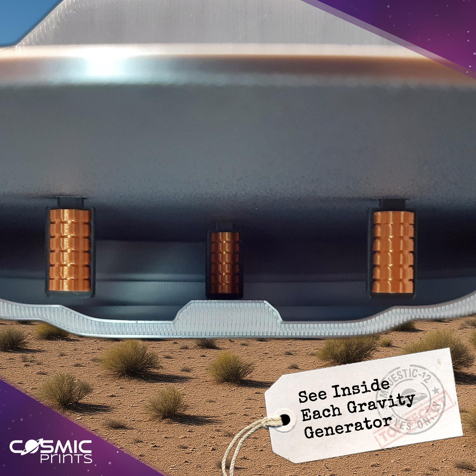 Bob Lazar UFO Model With Stand – S4 Sports Model Cutaway | Project ...