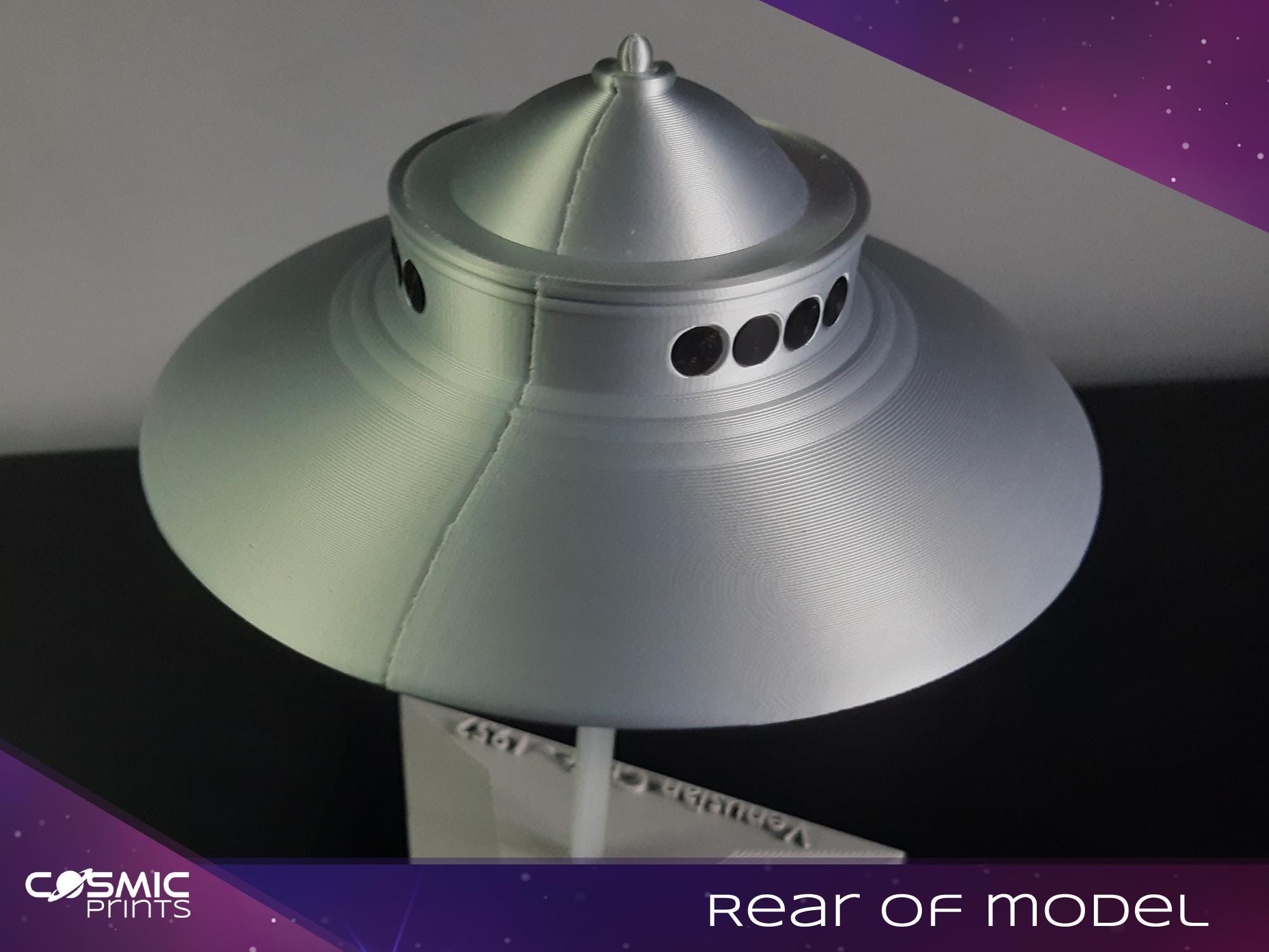 3D Printed UFO Model: Venusian Spacecraft, Retro Sci-fi Geek Gift - Etsy