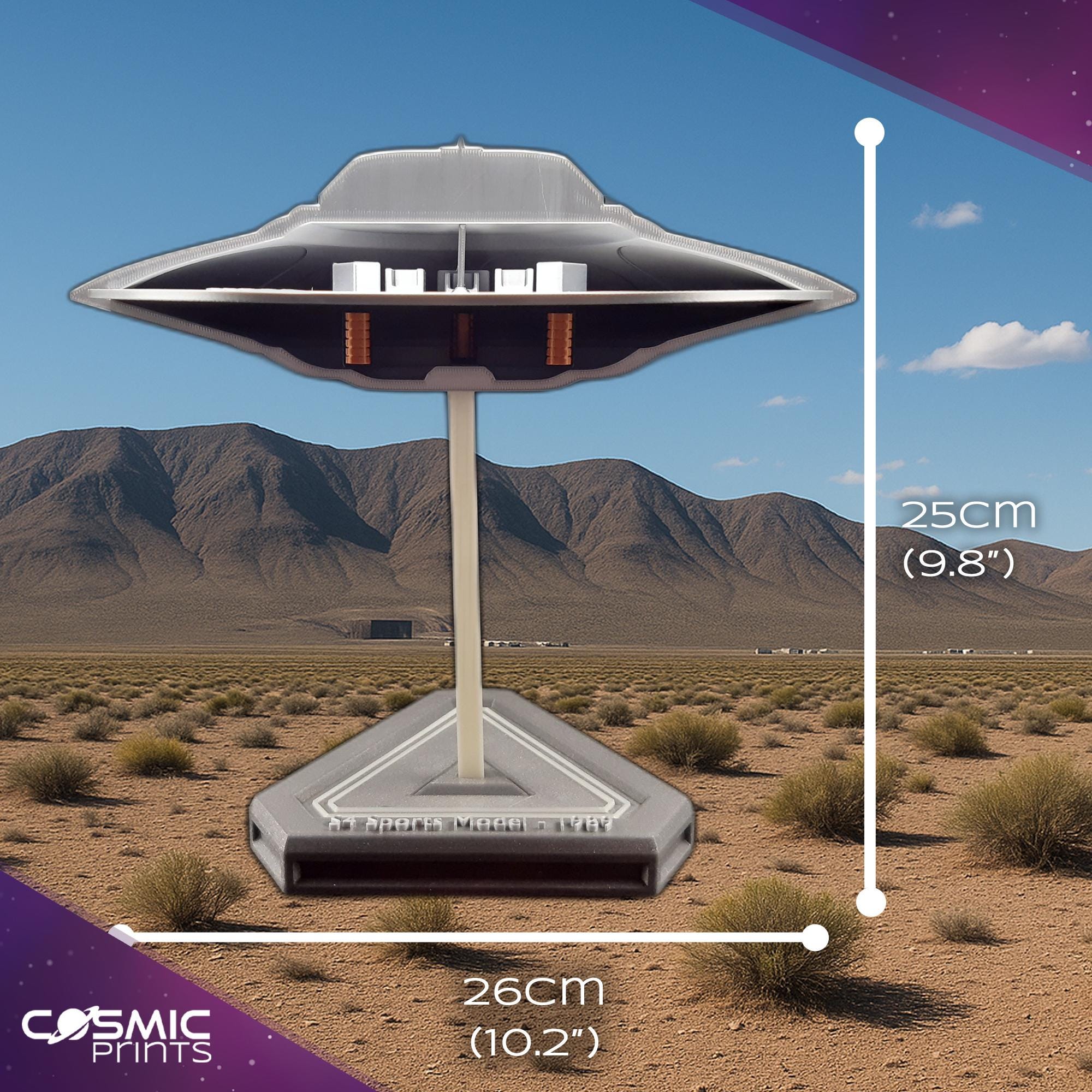 Bob Lazar UFO Model With Stand – S4 Sports Model Cutaway | Project ...