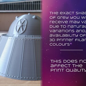 3D Printed Alien Reproduction Vehicle (ARV) UFO/UAP Model: Area 51 ...