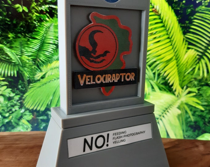 Velociraptor raptor Paddock Sign Kits No Paint Needed Retro / Geek Gift ...
