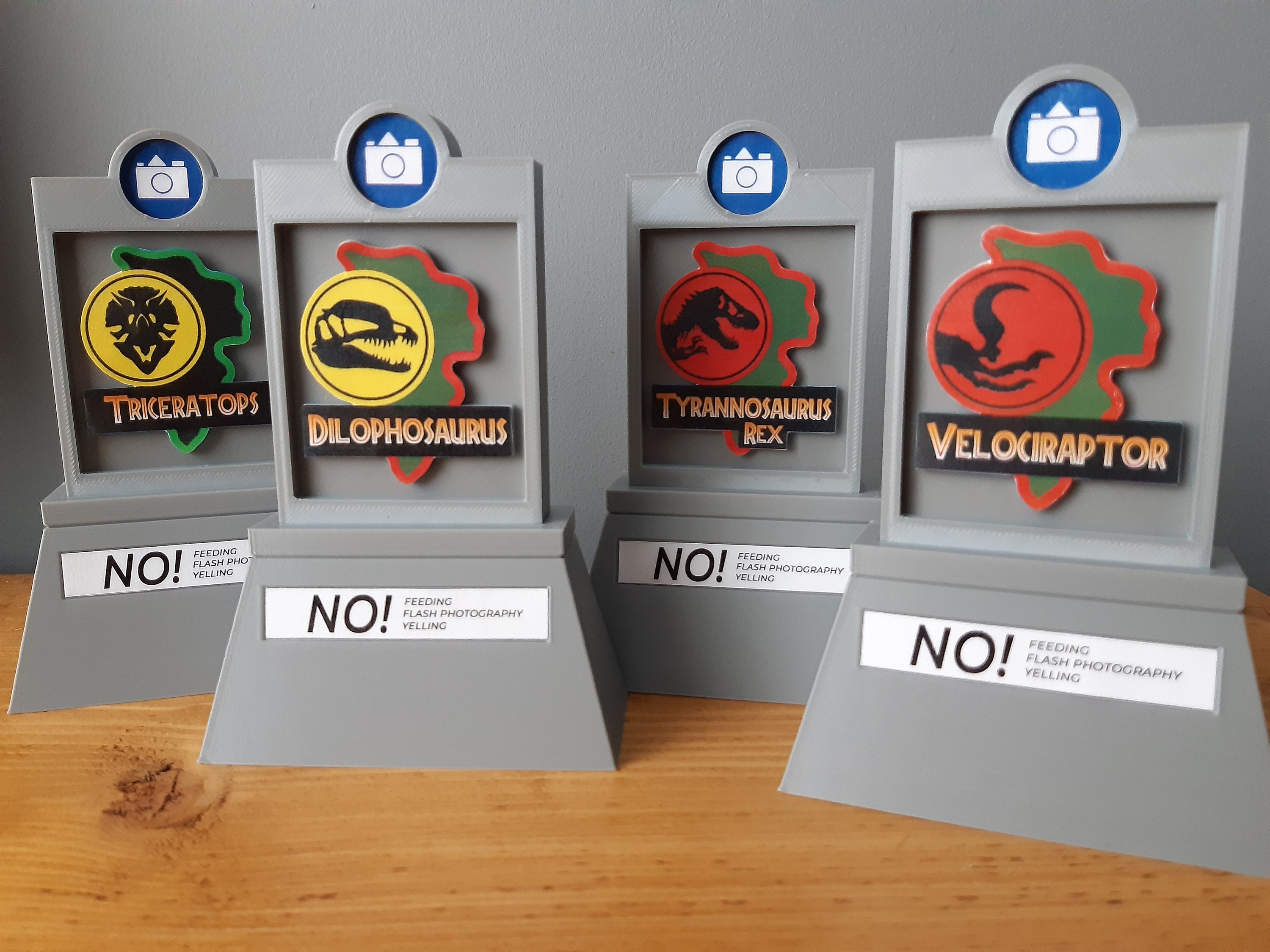 Jurassic Park Inspired Paddock Sign Kits No Paint Needed | Etsy