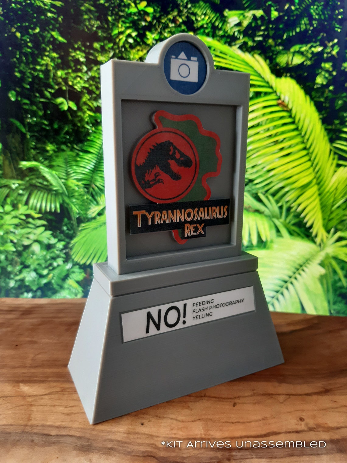 Tyrannosaurus Rex t-rex Paddock Sign Kits no Paint Needed - Etsy