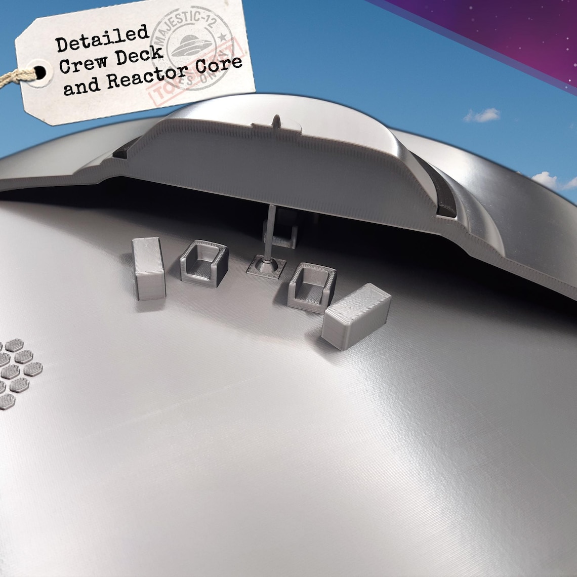 Bob Lazar UFO Model With Stand – S4 Sports Model Cutaway | Project ...