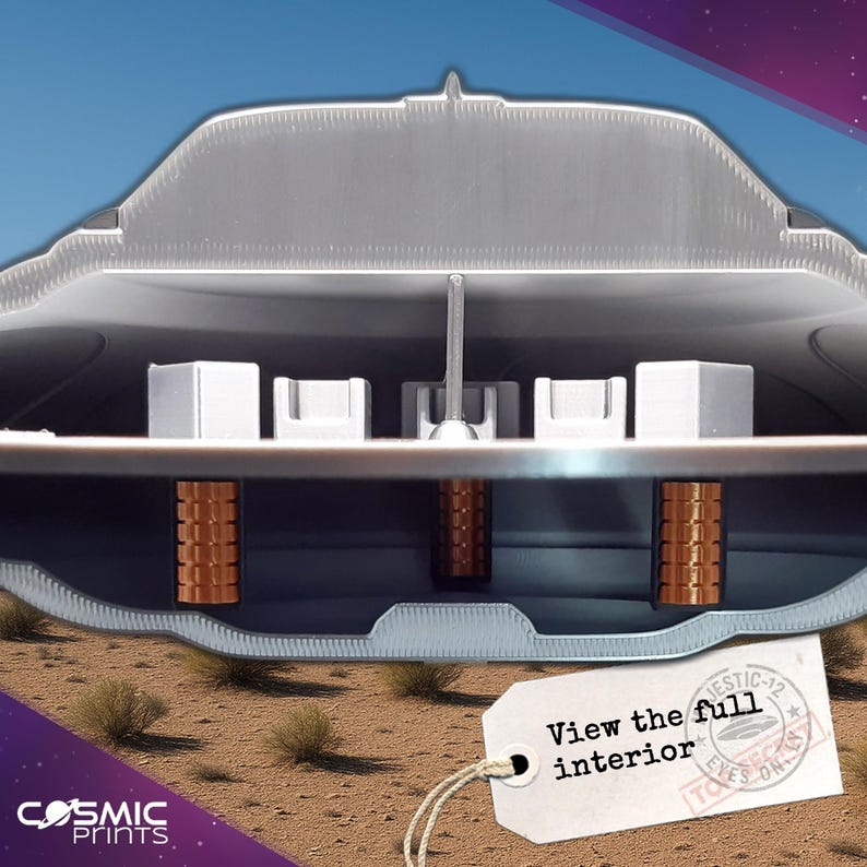 Bob Lazar UFO Model With Stand – S4 Sports Model Cutaway | Project ...