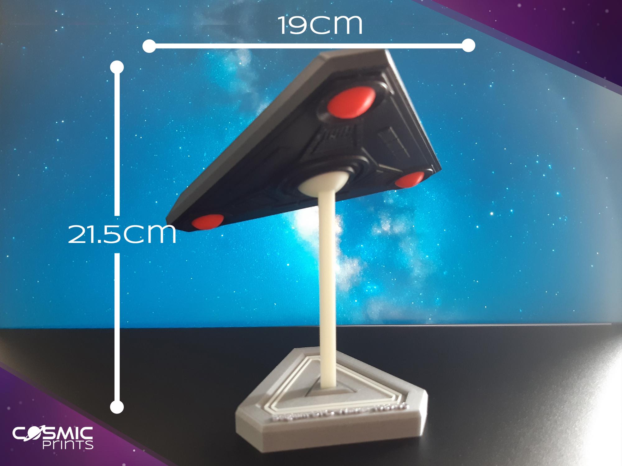 Belgium Wave UFO Model: 3D Printed Triangular UAP Craft With Glow-in ...