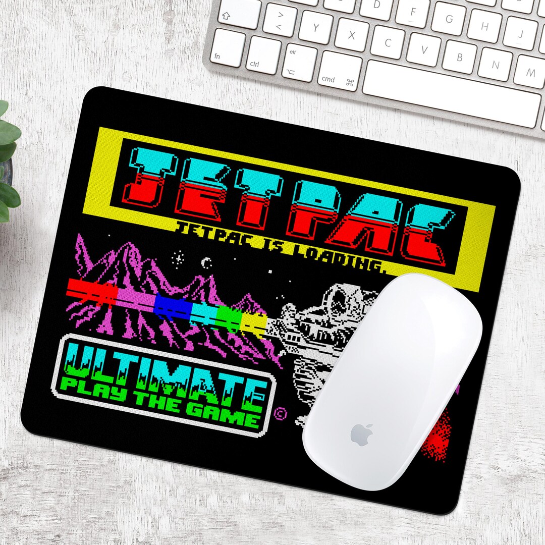 Lunar Jetpac, Spectrum Games, Retro Games, Retro Mouse Mat, Gift for ...