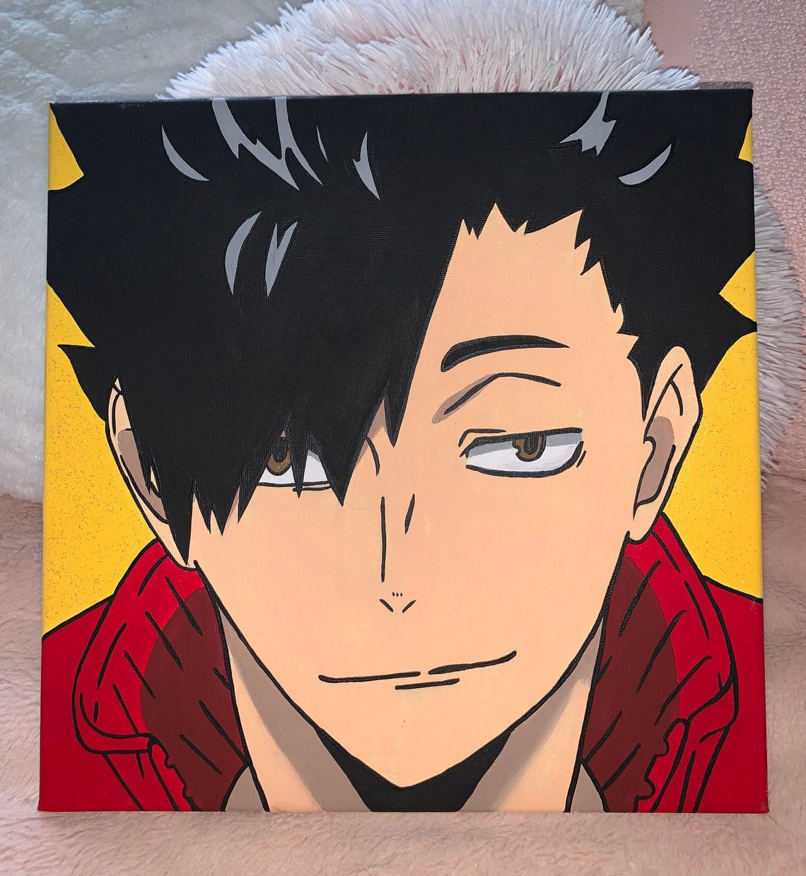 Haikyu Kurro Handmade Painting Anime Anime Painting - Etsy