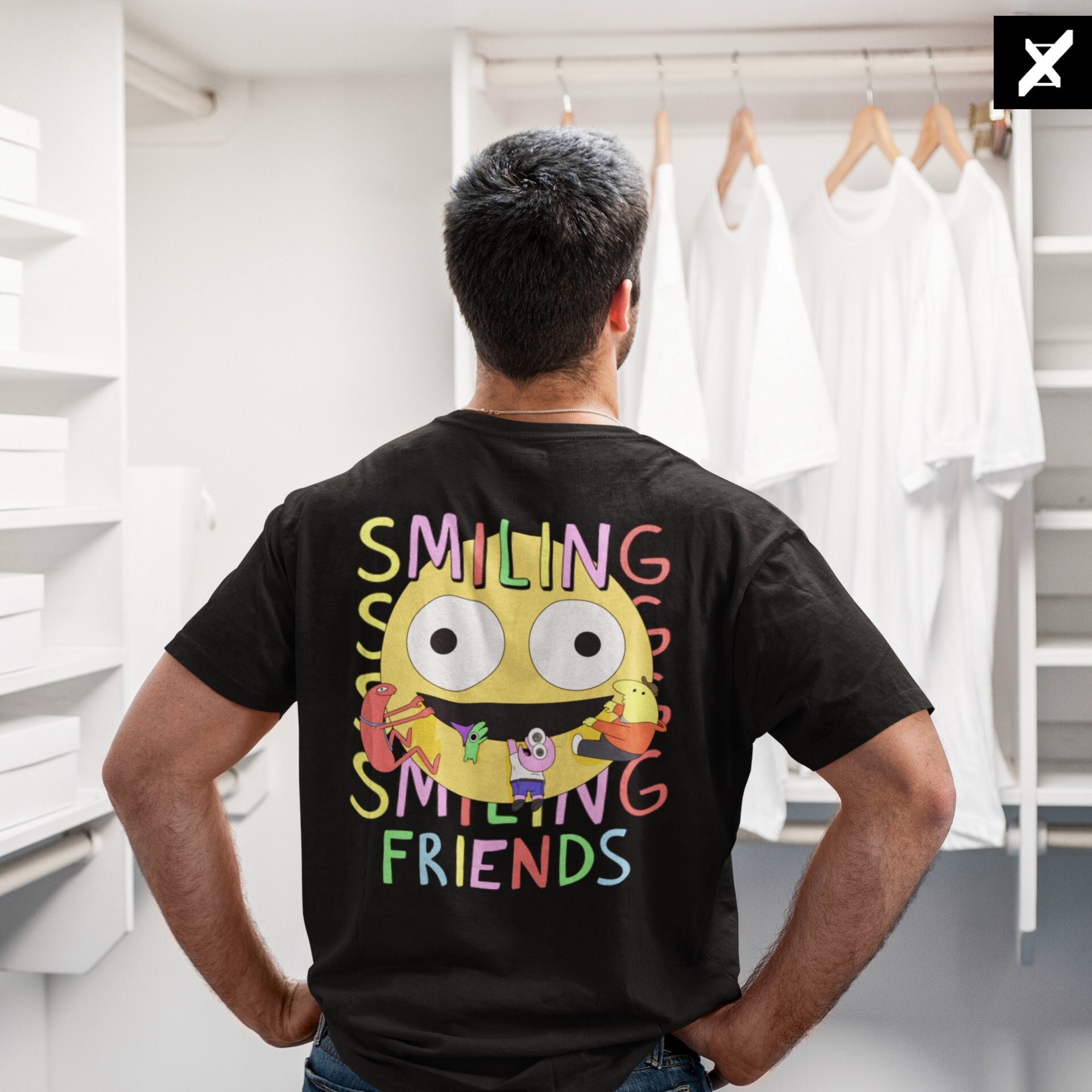 Smiling Friends Unisex T-shirt Pim and Charlie Dompler Alan & Gleb ...
