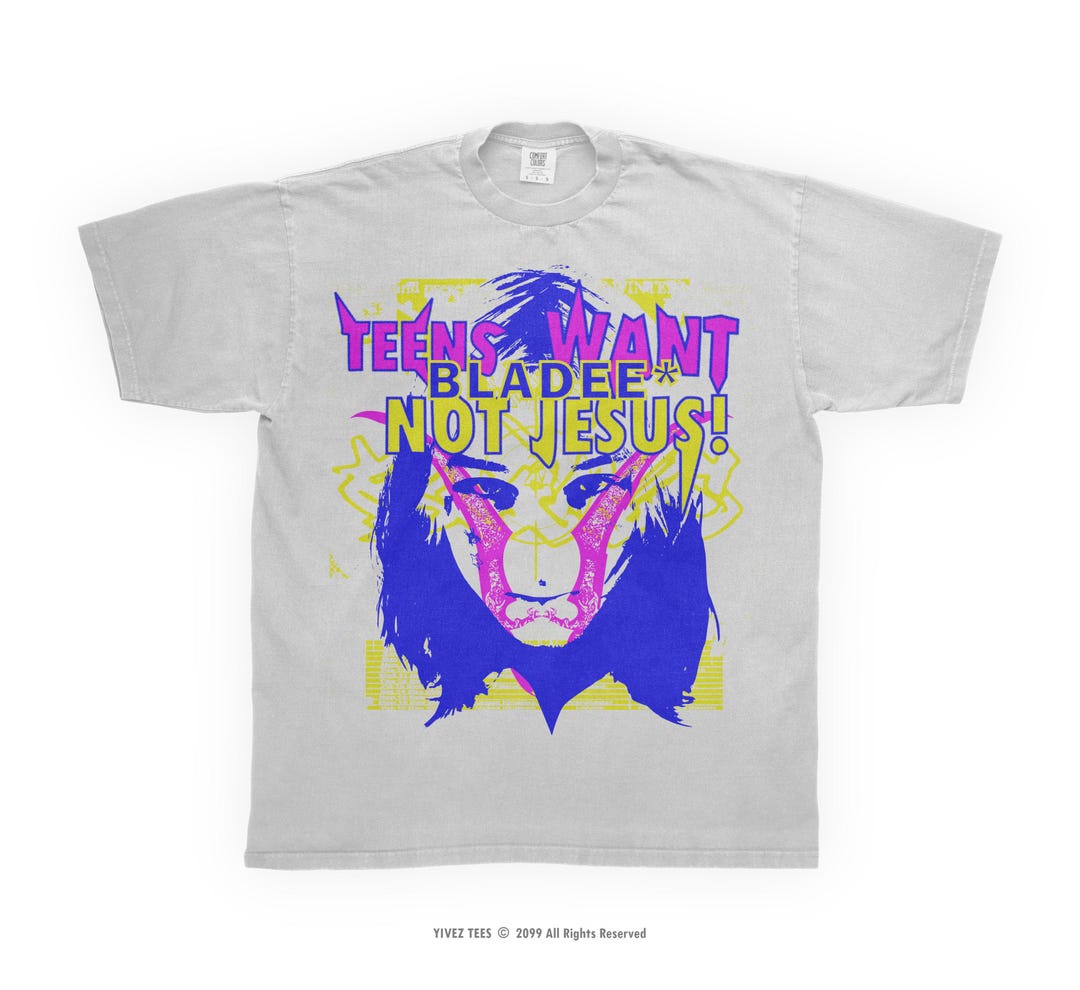 Teens Want Bladee Not Jesus T-shirt | Underground Rap Merch, Hip-hop ...
