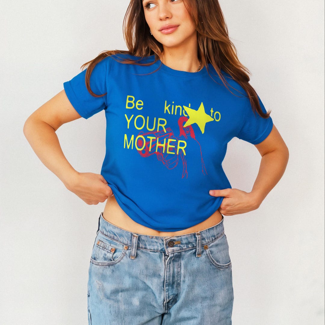 Y2K Baddy Baby Tee: Be Kind Graphic Crop Top - Etsy