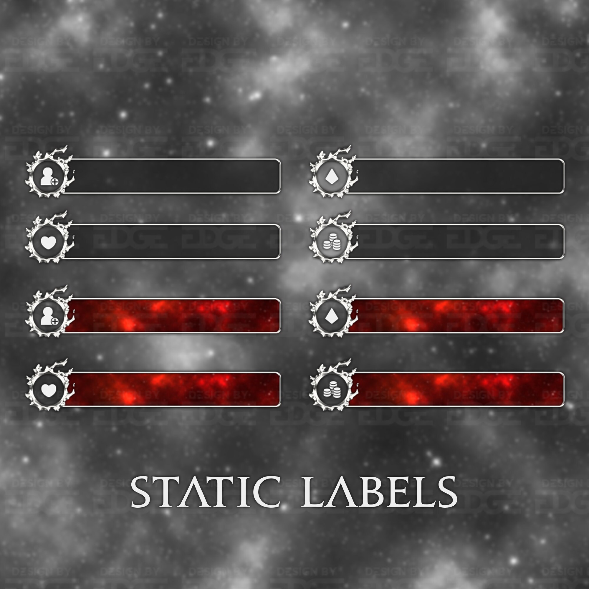 Twitch Overlay Package STATIC FFXIV DPS melee Stream Starting / Brb ...