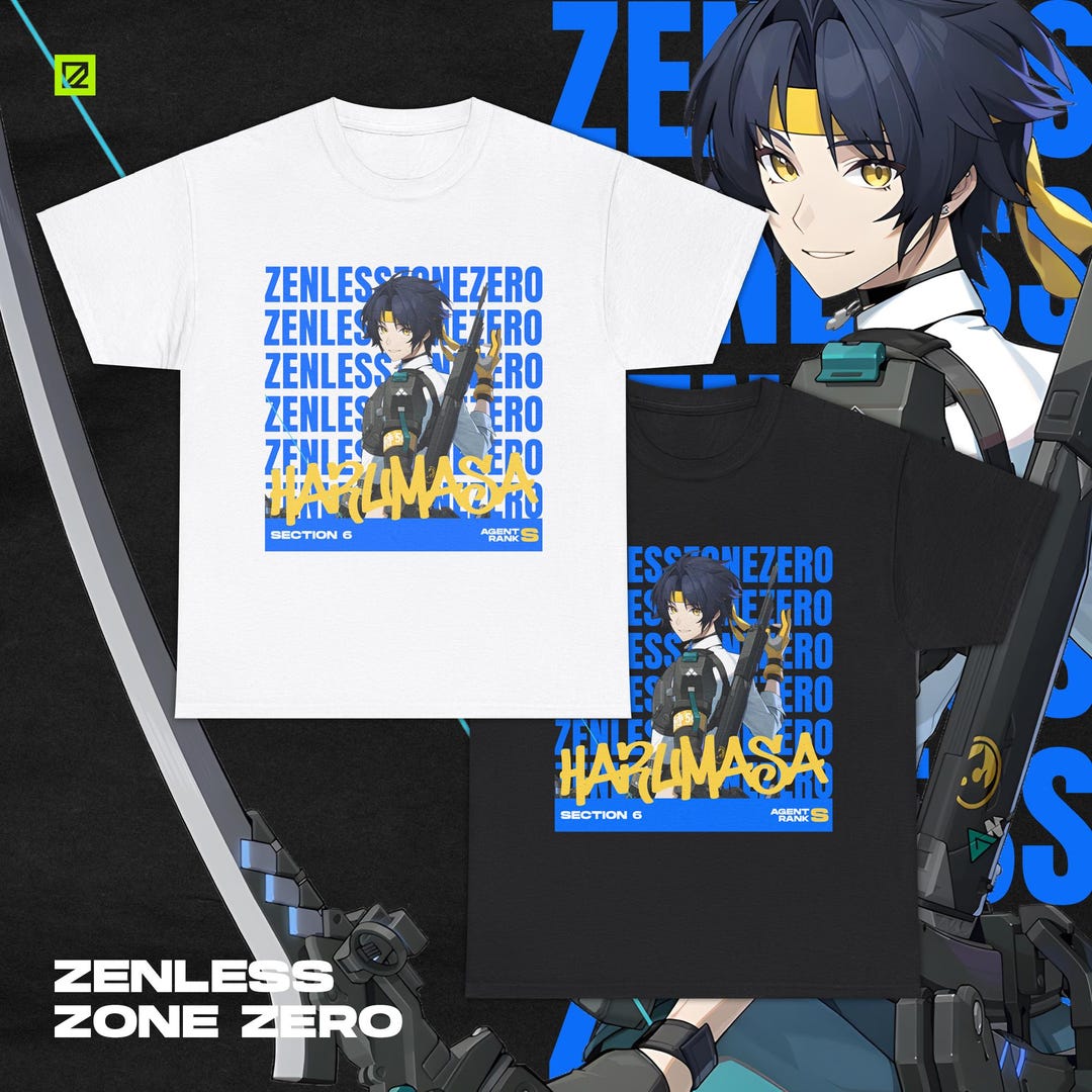 Harumasa Themed Streetwear Shirt, Zenless Zone Zero, ZZZ, Otaku, Unisex ...