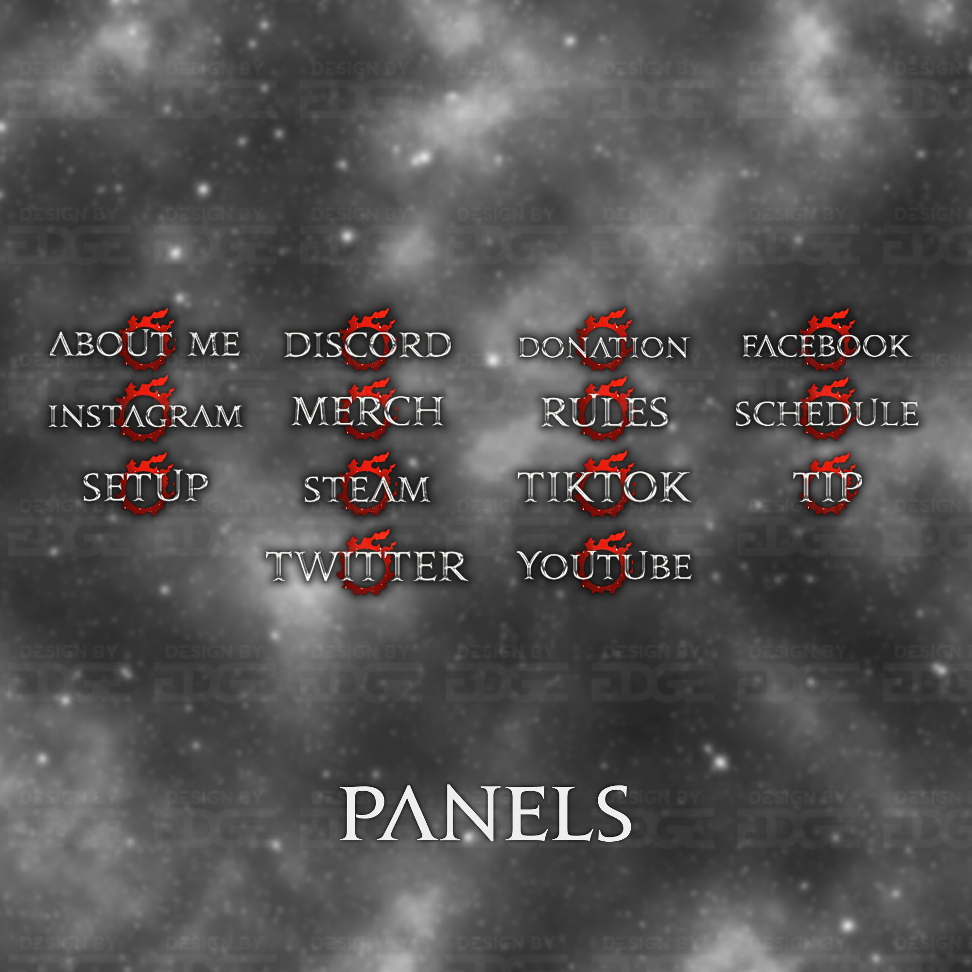 Twitch Overlay Package | STATIC - FFXIV- DPS (melee) | Stream Starting ...