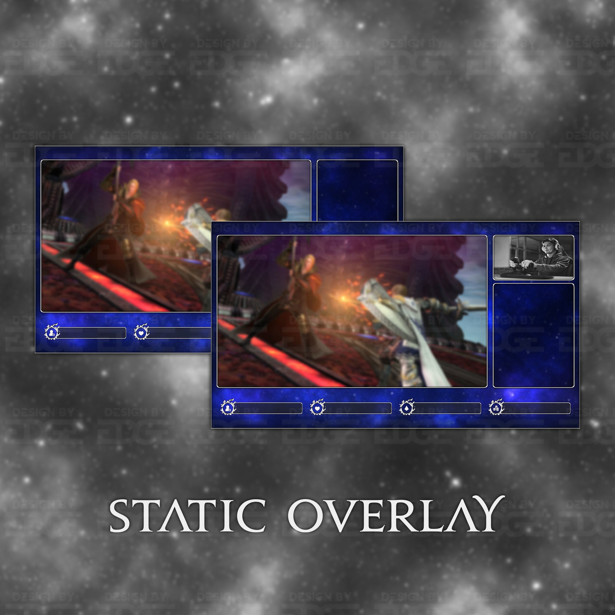Twitch Overlay Package | STATIC - FFXIV- TANK | Stream Starting / Brb ...