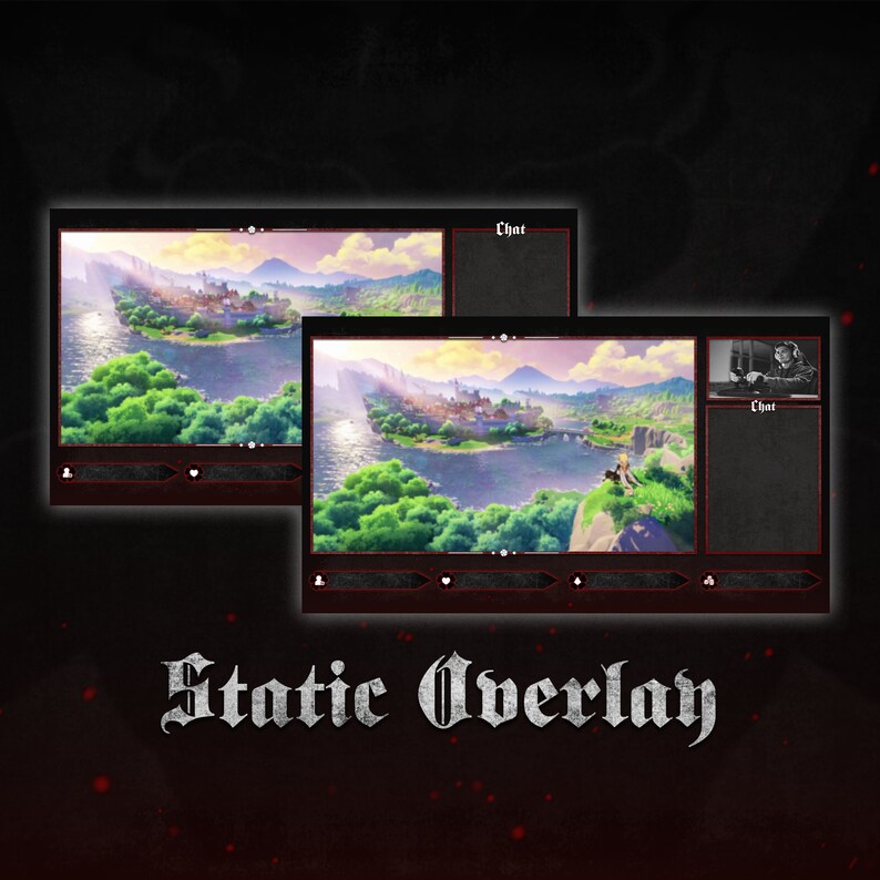 Twitch Overlay Package ANIMATED grimoire Stream - Etsy